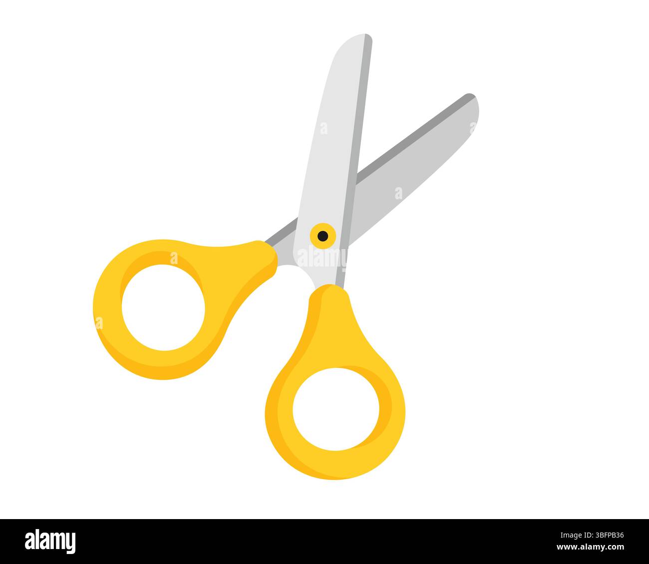 Cartoon scissors. Stationery. Vector illustration Stock Vector Image ...