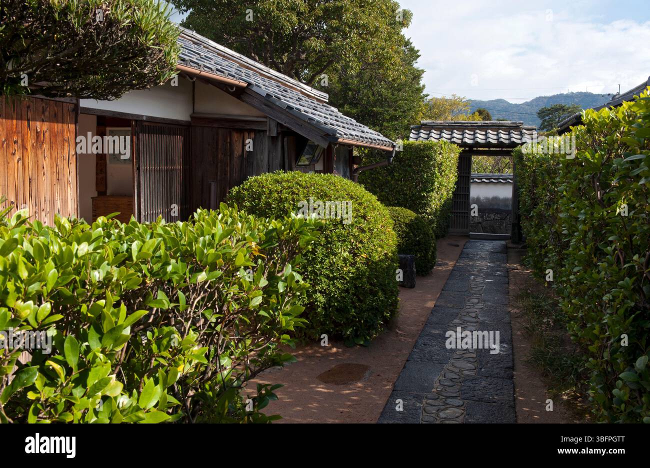 Entry gate and passageway to Takasugi Shinsaku birthplace residence in ...