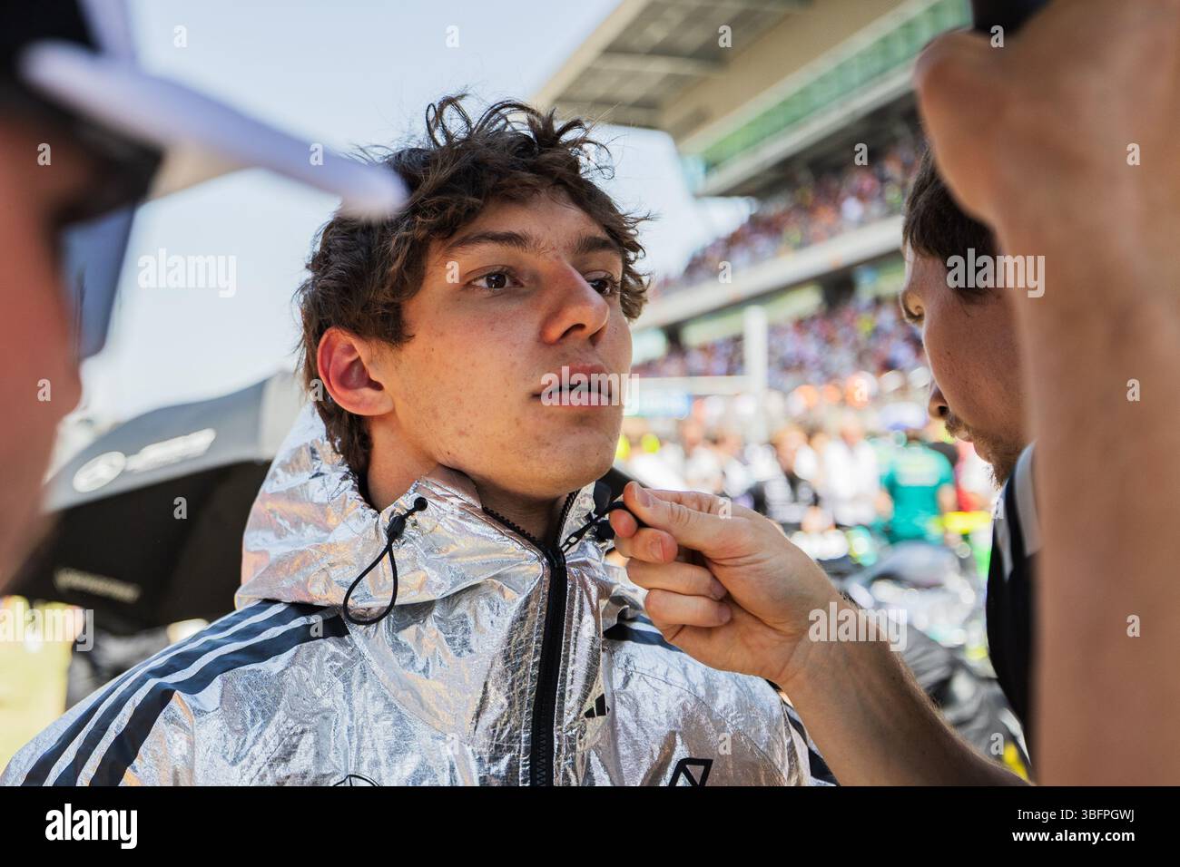 Barcelona, Spain. 01st June, 2025. Andrea Kimi Antonelli of Italy and ...