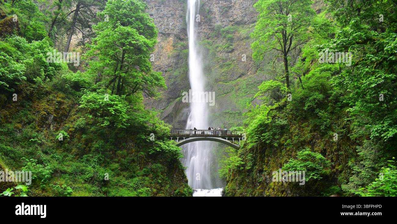 Multnomah falls in autumn hi-res stock photography and images - Alamy