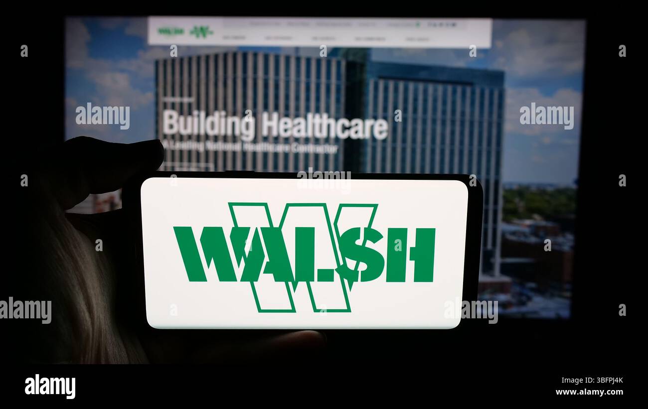 Germany. 14th May, 2025. In this photo illustration, a person is holding a cellphone with the ...