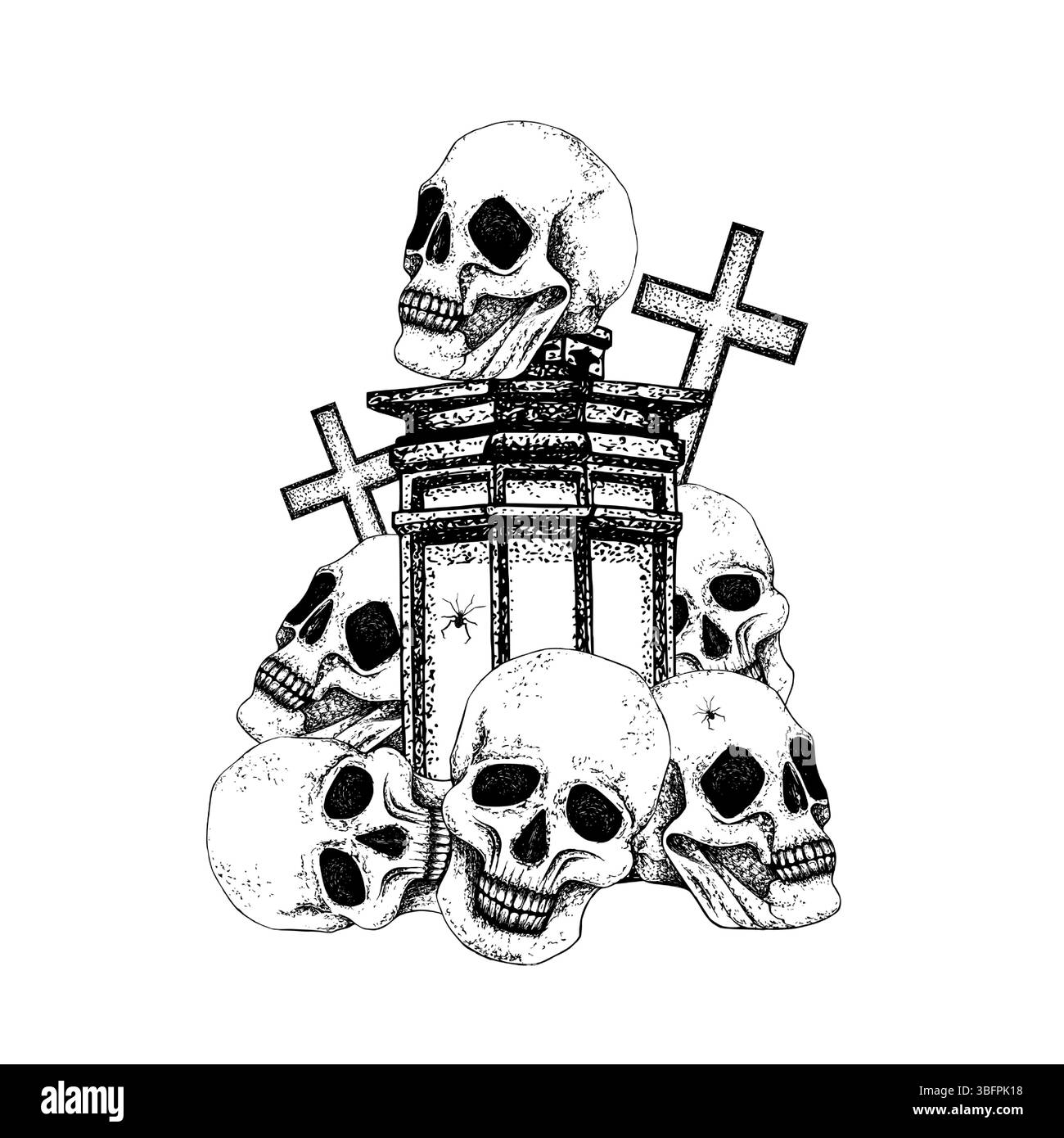 Day dead line art hi-res stock photography and images - Alamy