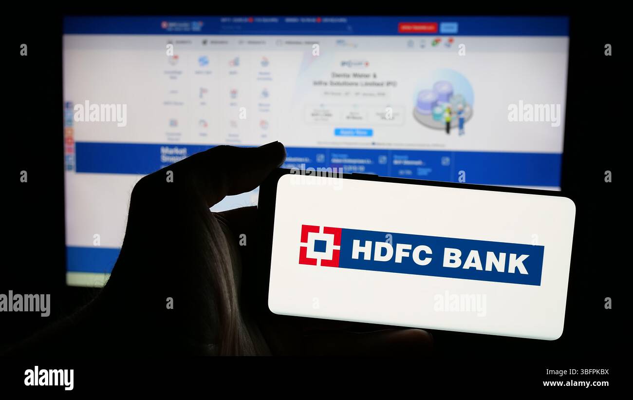 Stuttgart, Germany - 01-28-2025: Person holding mobile phone with logo ...