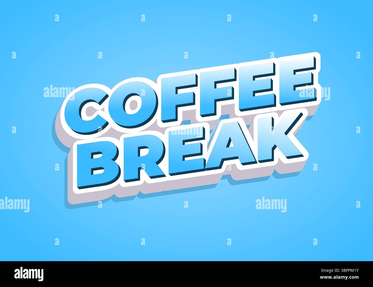 Playful 3d vector text hi-res stock photography and images - Alamy