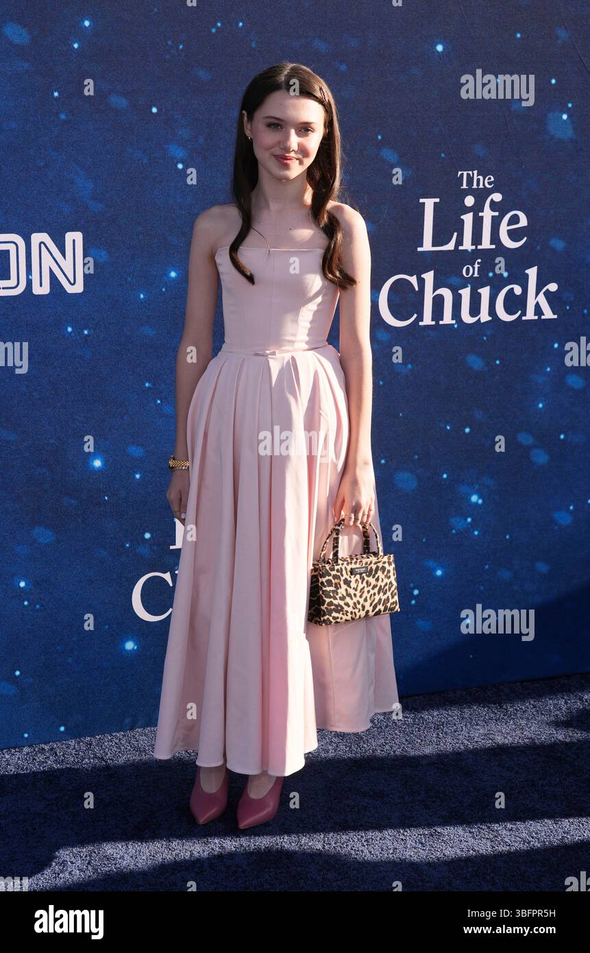 Violet McGraw arrives at the premiere of "The Life of Chuck" on Monday ...