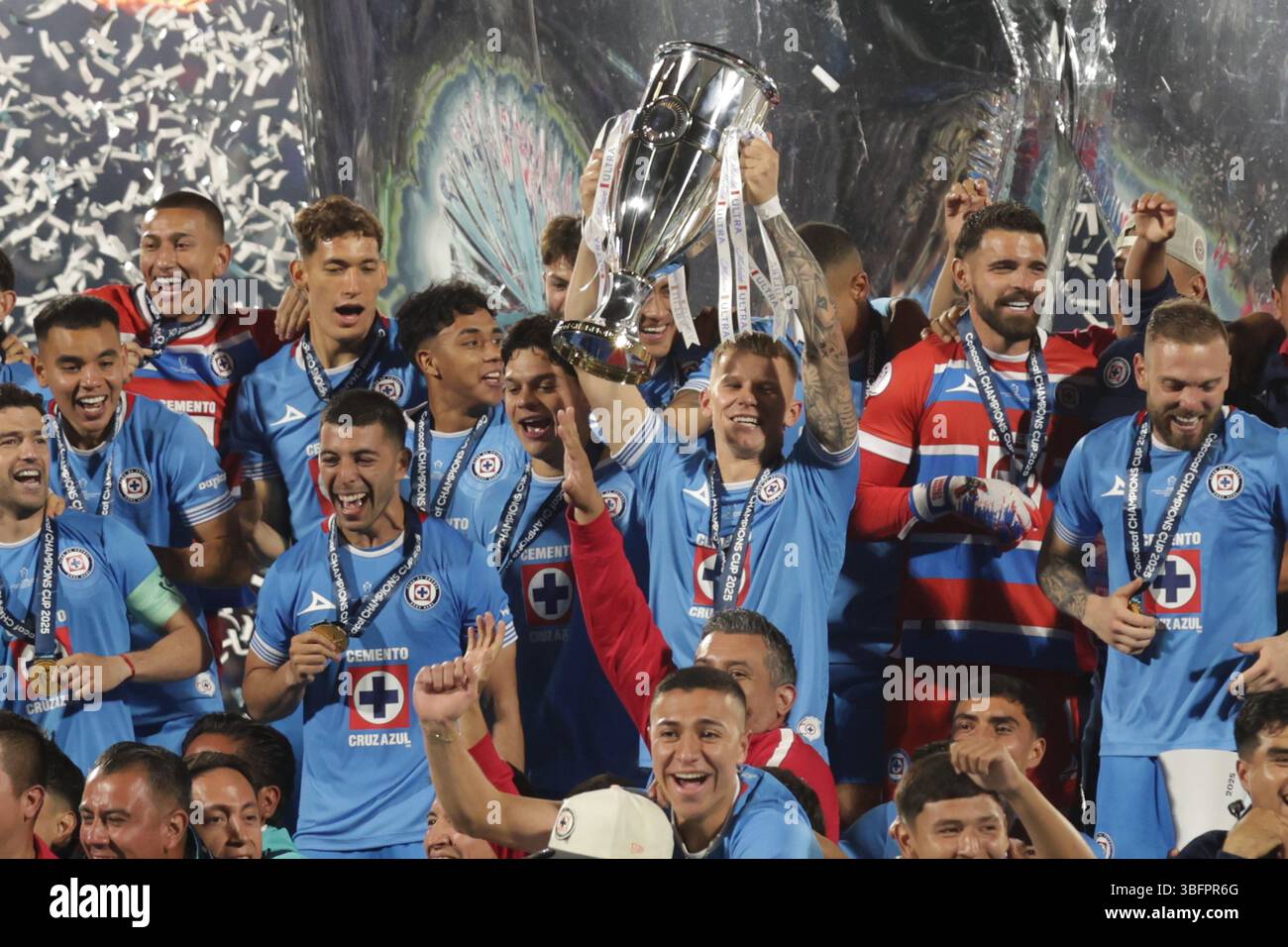 Mexico City, Mexico. 01st June, 2025. Mateusz Bogusz #7 of Cruz Azul ...