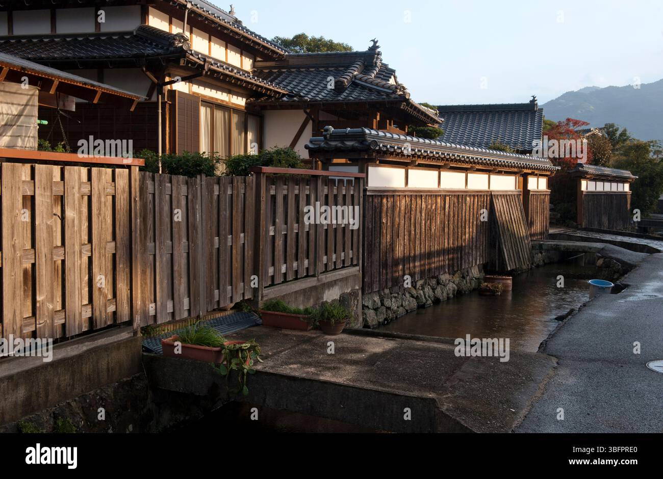 The former Yukawa samurai family residence along the Aibagawa waterway ...