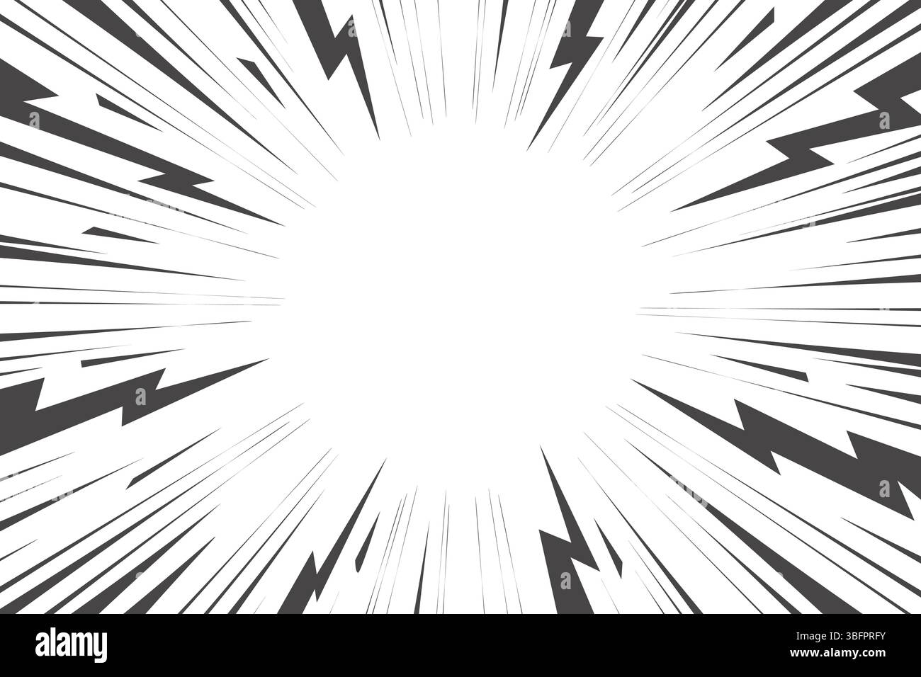 Comic book background with thunder. Pop art abstract vector backdrop ...