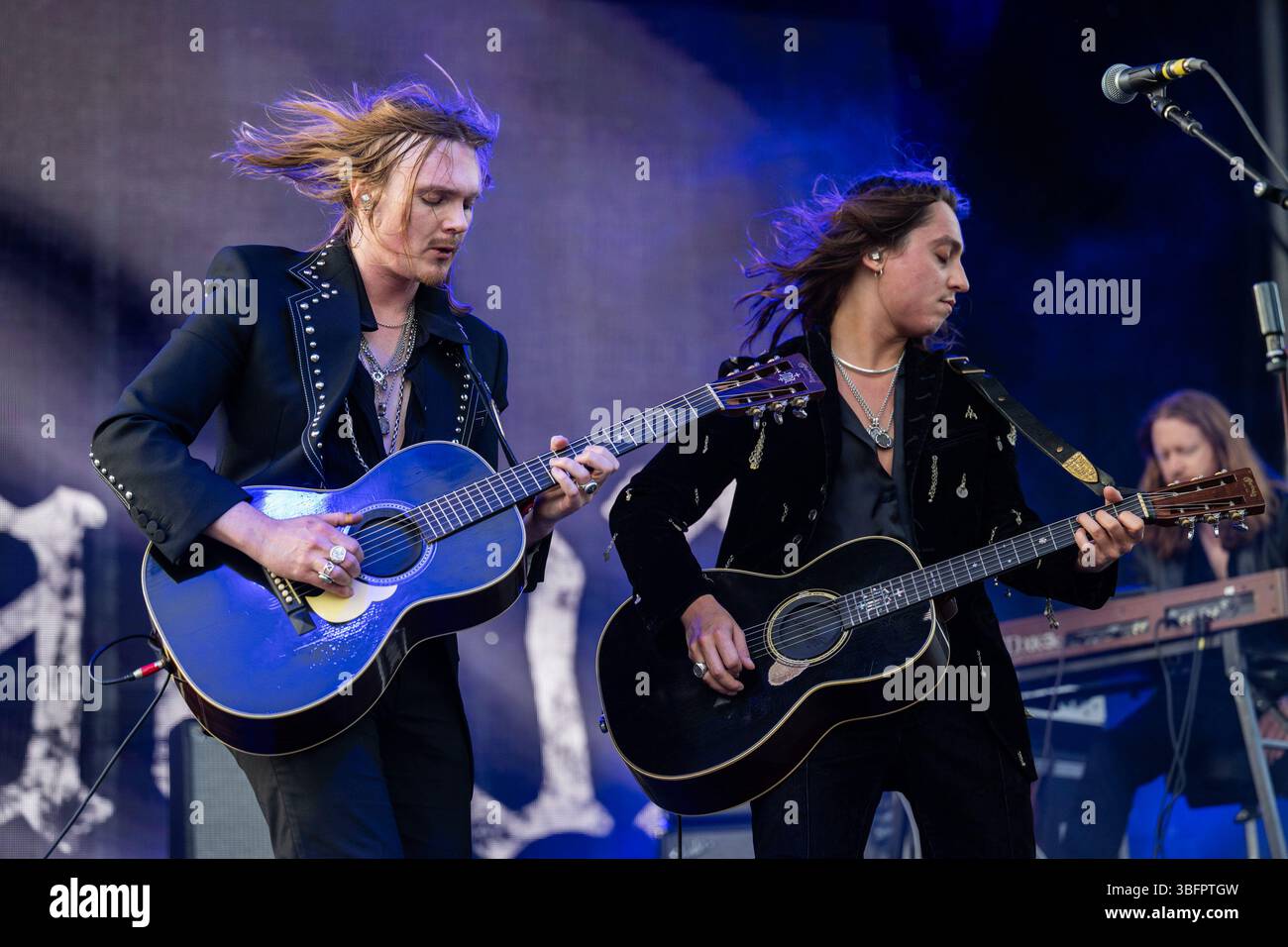 Chris Turpin and Jake Kiszka of Mirador performs on Day 3 of BottleRock ...