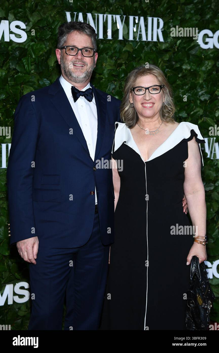 (L-R) Frank Evers and Lauren Greenfield attend the 2025 Gotham Television Awards at Cipriani ...