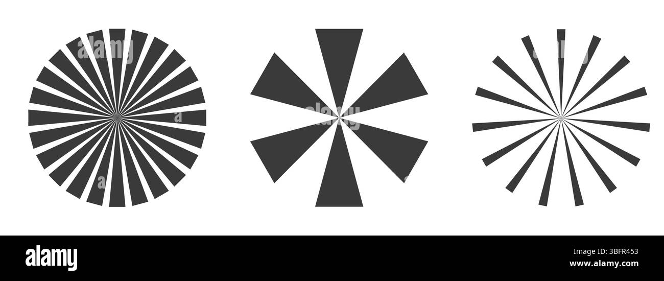 Retro black white sun rays bg. Pop art comic cartoon element Stock ...