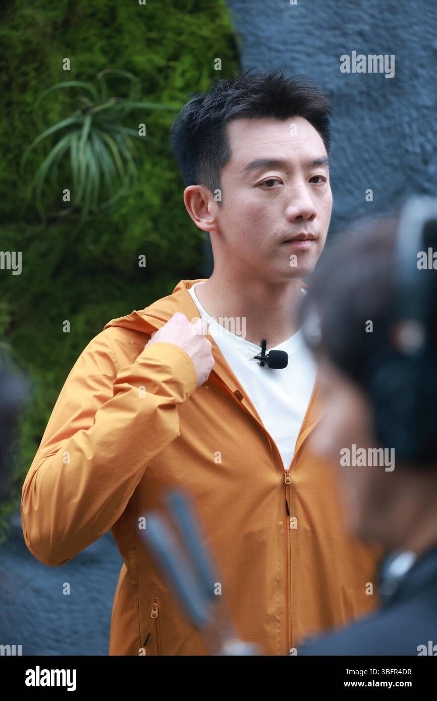 Chinese actor and television personality Zheng Kai attends an activity ...