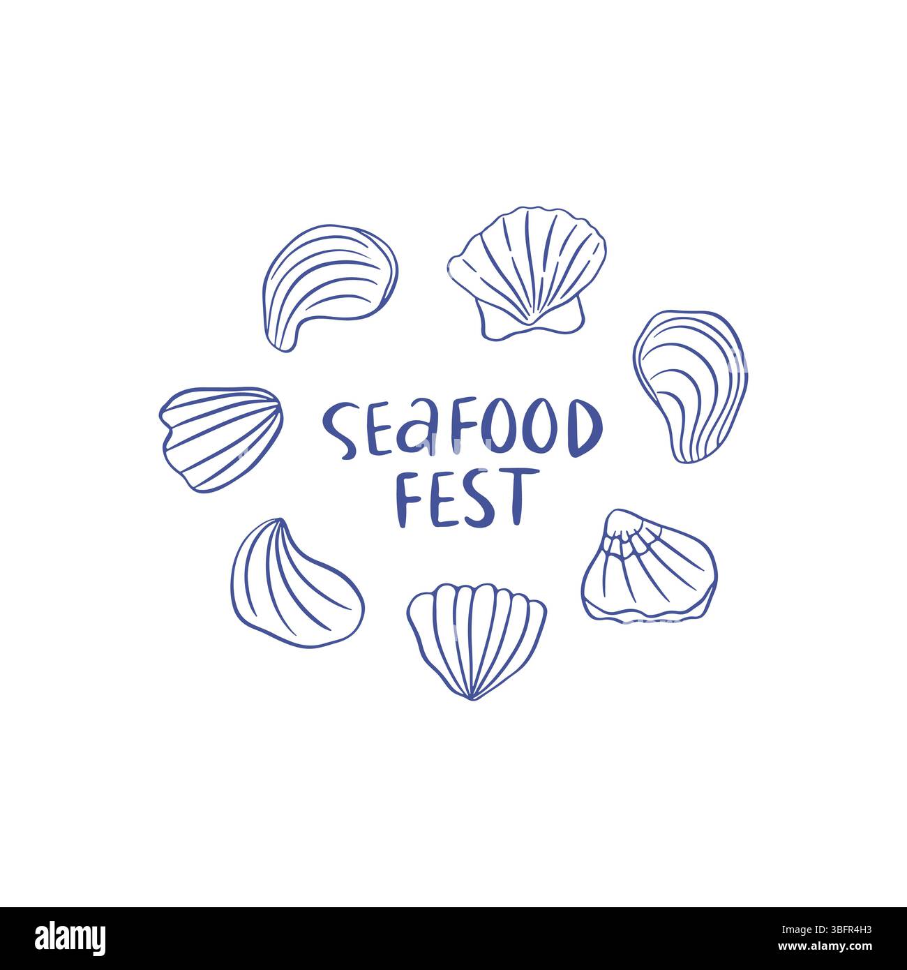 Hand drawn doodle seashells drawing Stock Vector Image & Art - Alamy