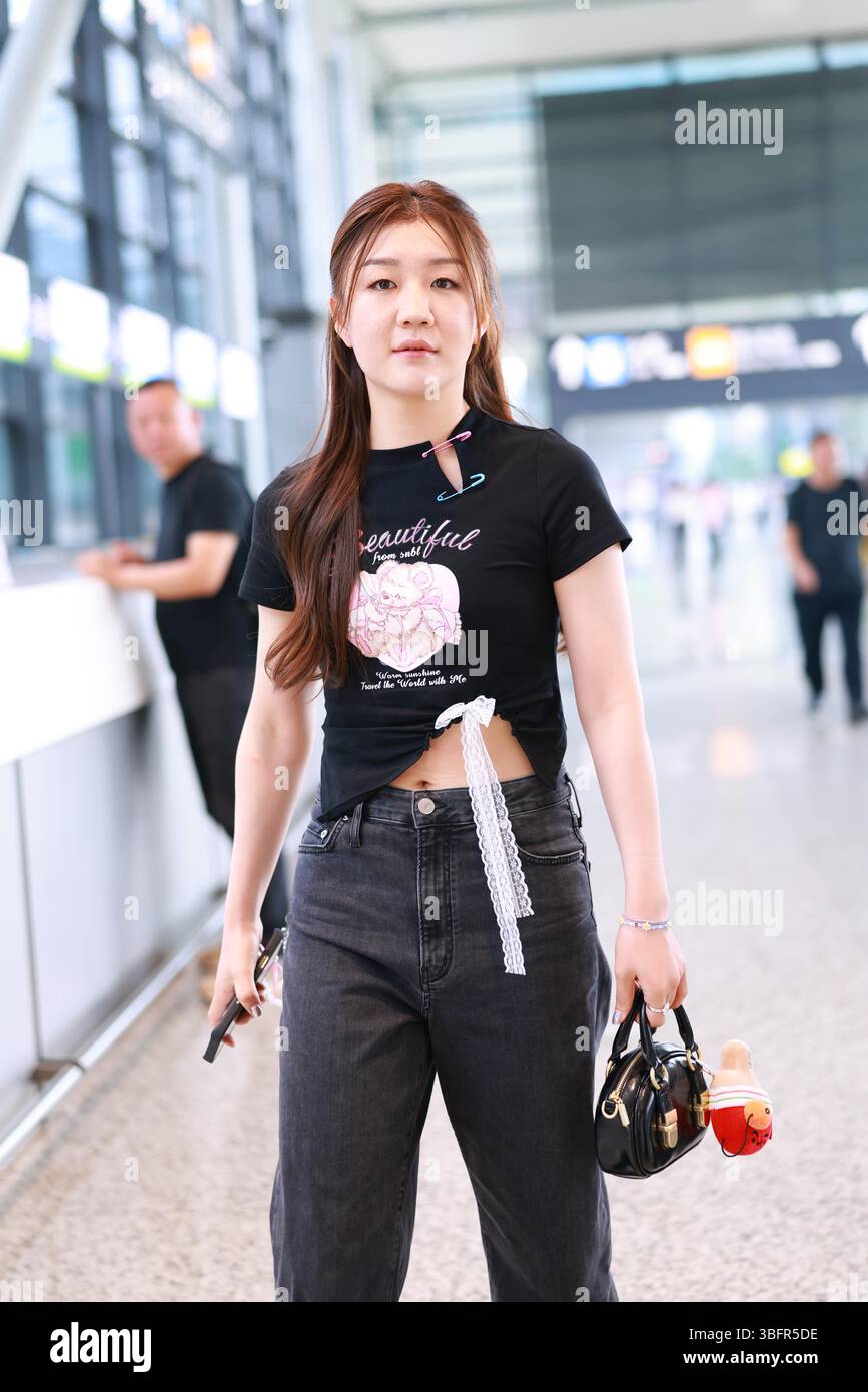 Chinese professional table tennis player and Olympic champion Chen Meng ...