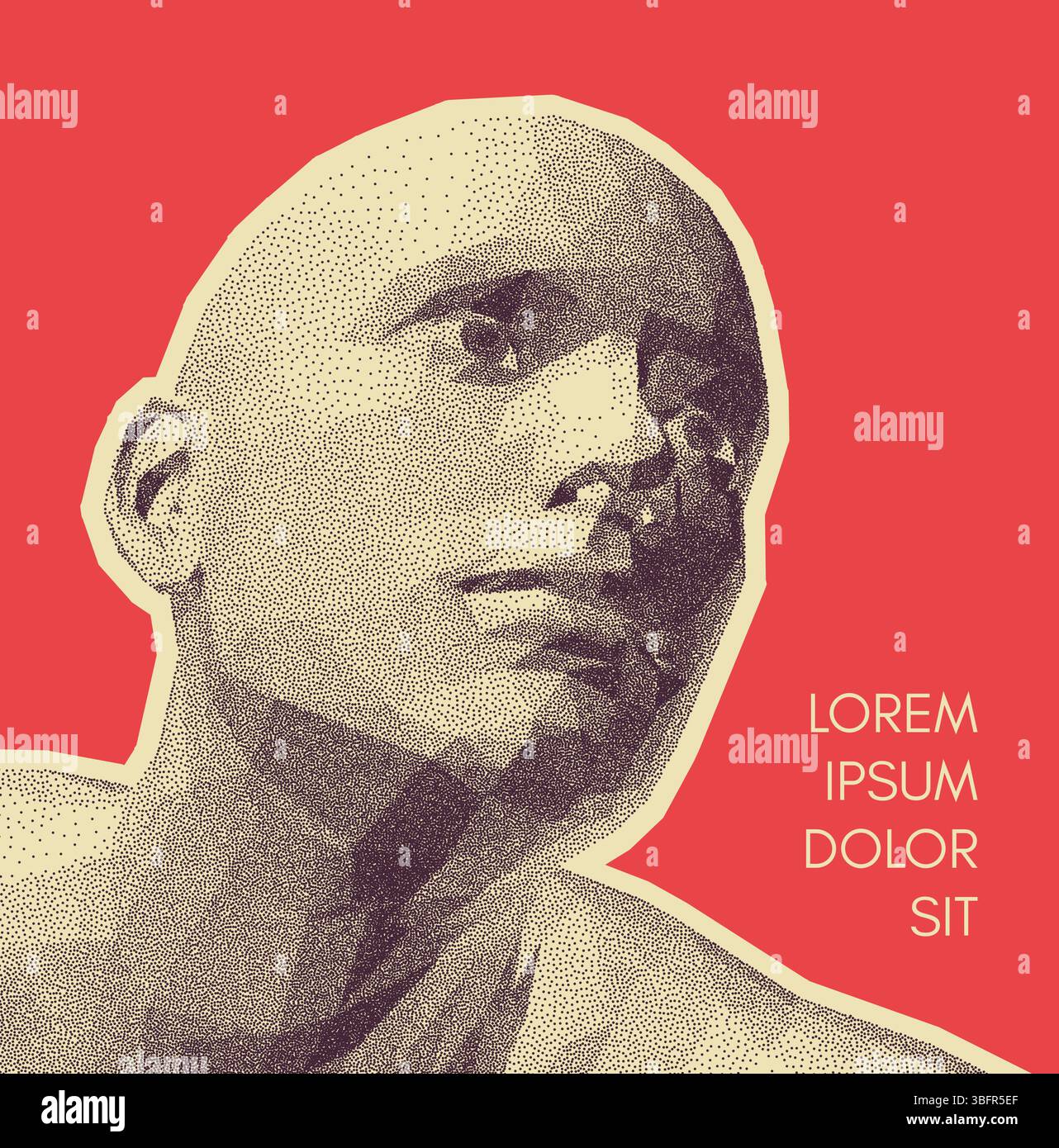 Collage in magazine style with copyspace for ad. Man is thinking. Cover ...