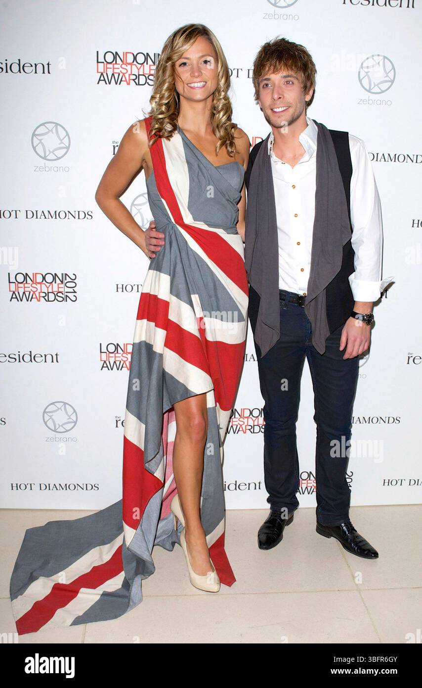 Rebecca Poole and Peter Grant at the London Lifestyle Awards in London ...