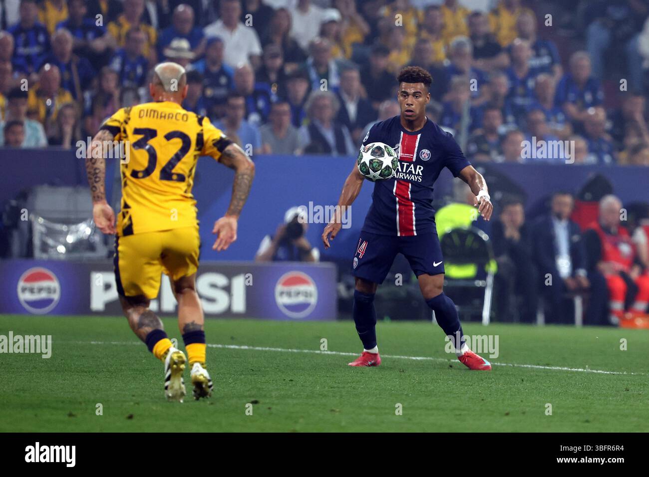 Munich, Germany May 31, 2025: Desire Doue of PSG in action during 2024 ...