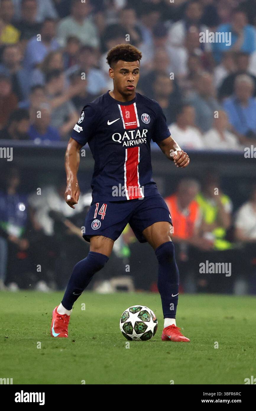 Munich, Germany May 31, 2025: Desire Doue of PSG in action during 2024 ...