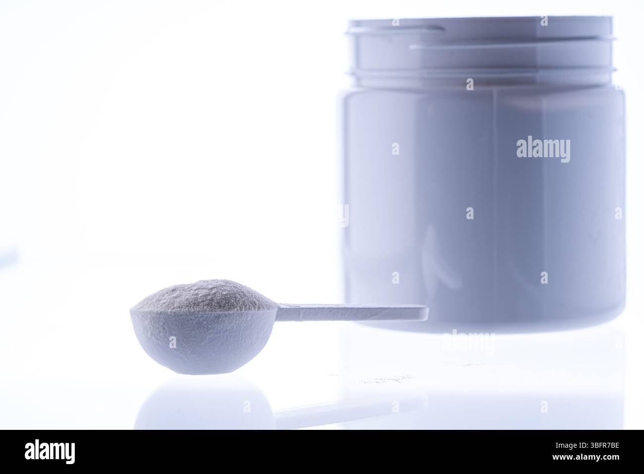 Dietary supplement in jar Cut Out Stock Images & Pictures - Alamy