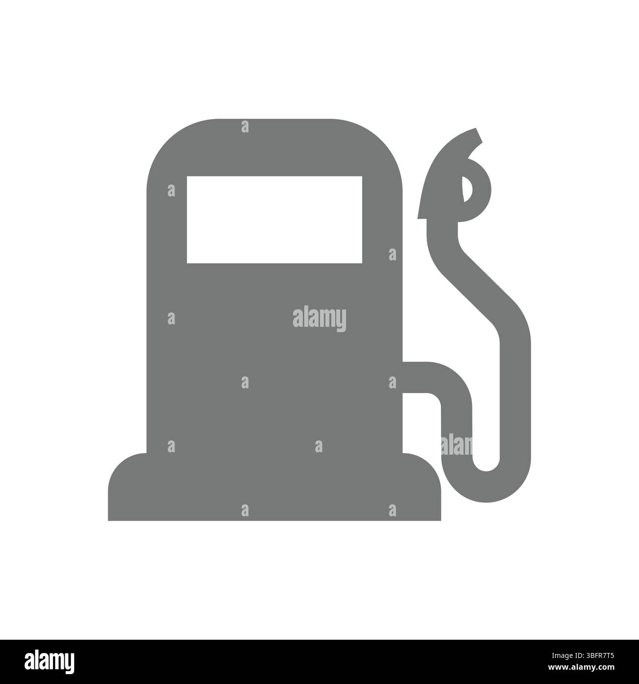 Gas station vector icon. Fuel, gasoline tank or pump and petrol colon ...