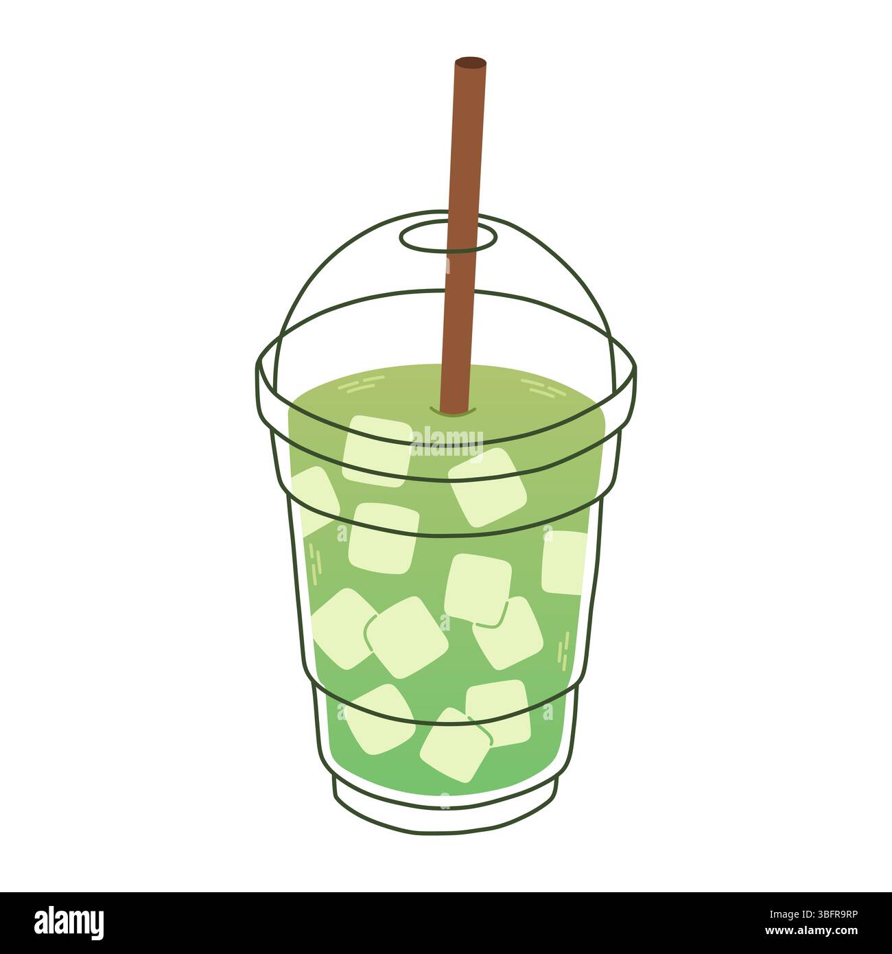 Brown cold cocktail drink Stock Vector Images - Alamy