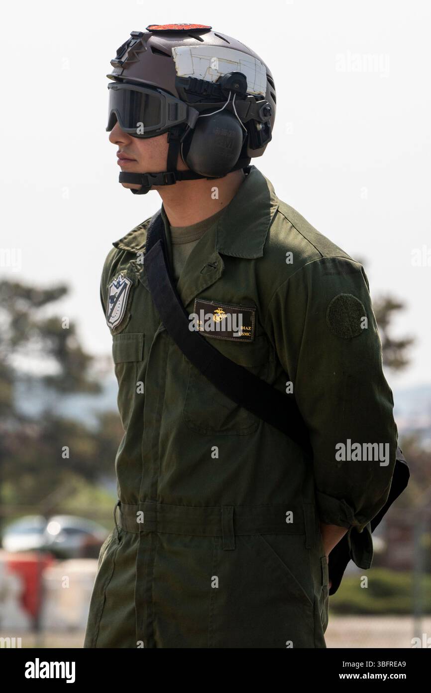 U.S. Marine Corps Lance Cpl. Roberto Diaz, a fixed-wing aircraft ...