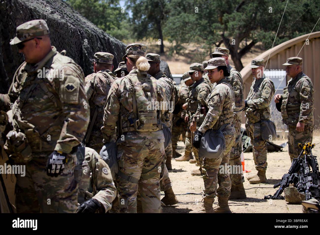 From May 16–29, 2025, Soldiers of the 311th ESC established the base of ...