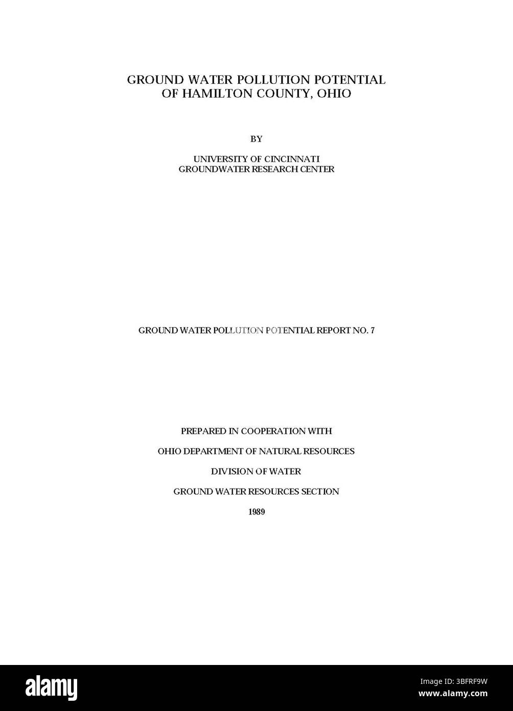 This report, published in 1989, analyzes the groundwater pollution ...