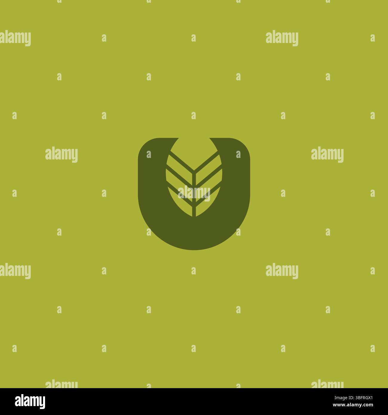 Letter U leaf Logo Nature Design Stock Vector Image & Art - Alamy