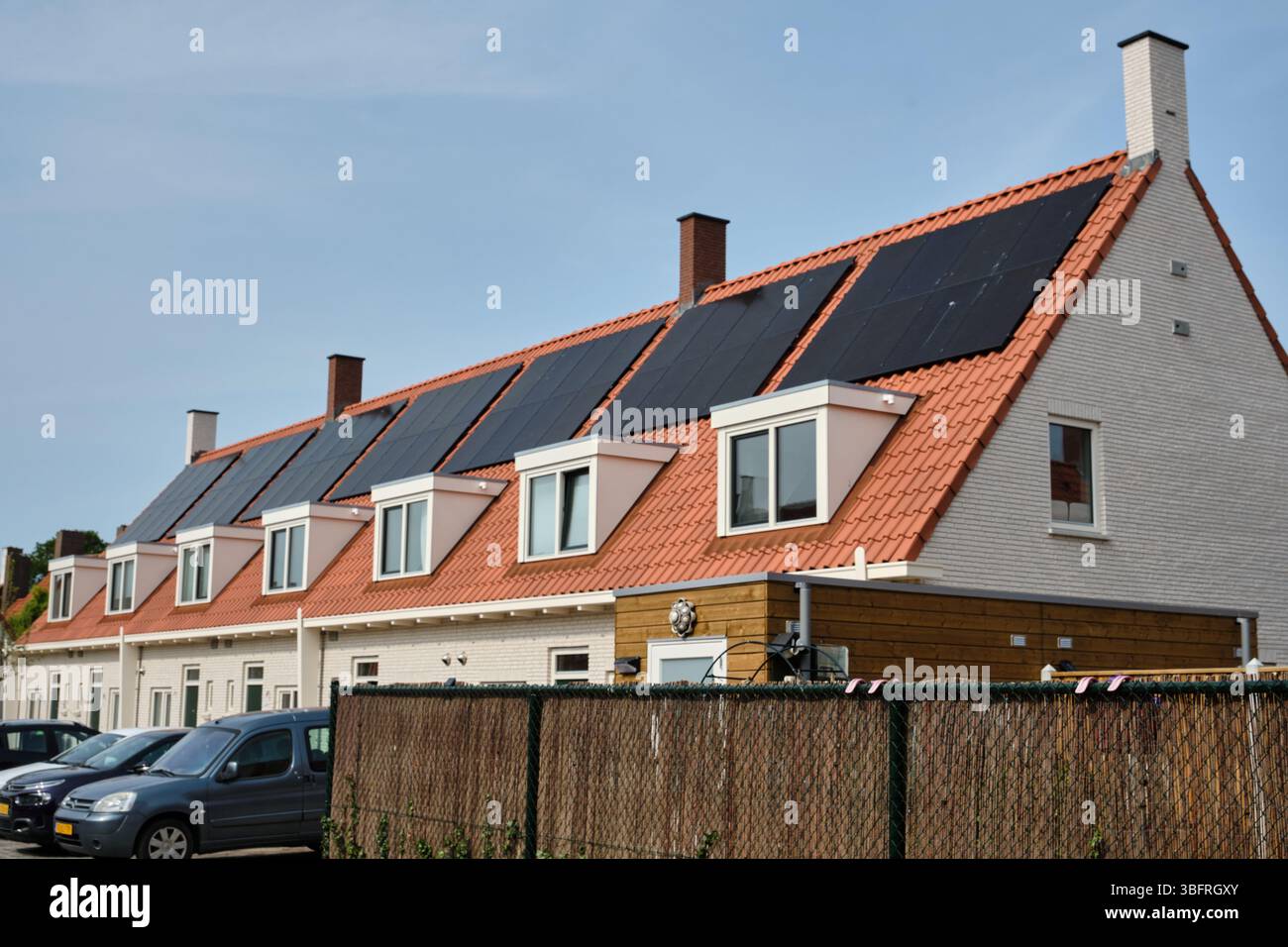 June 1, 2025 - Middelburg-Netherlands: Renovated social housing block ...