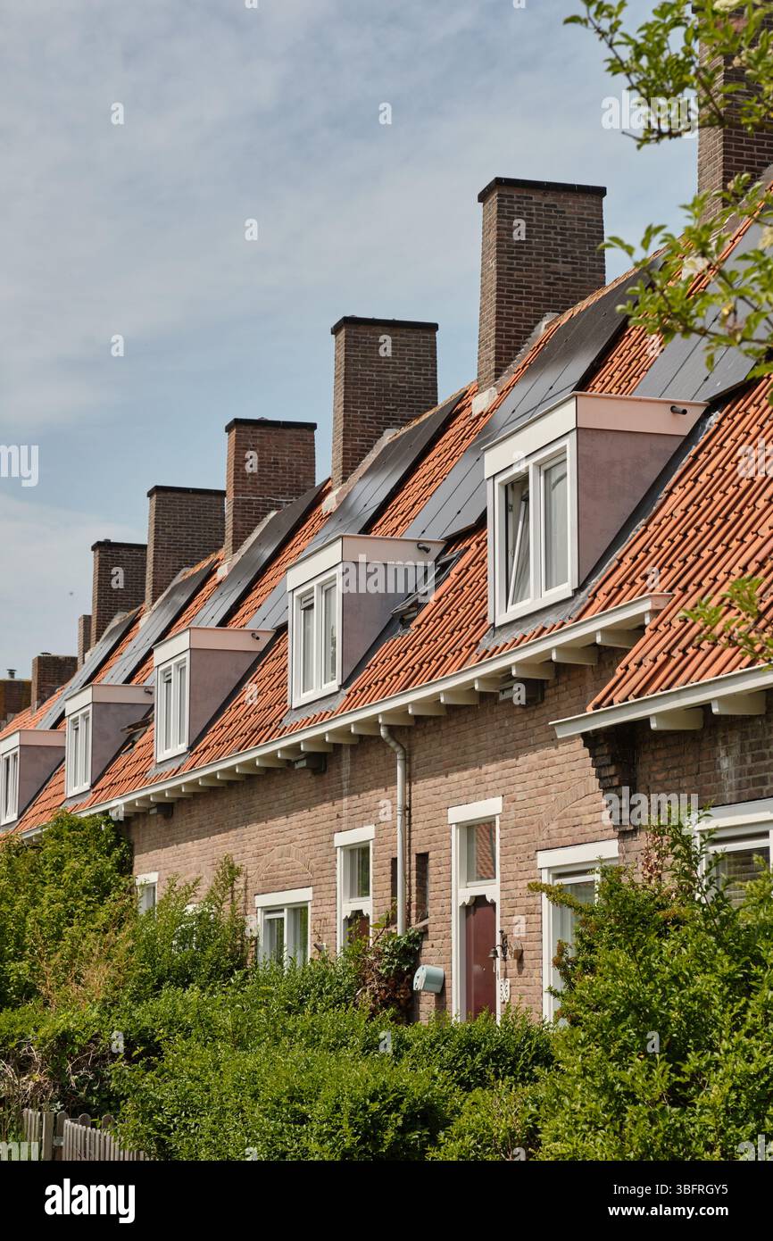 May 31, 2025 - Middelburg-Netherlands: Typical 1930 Social housing ...