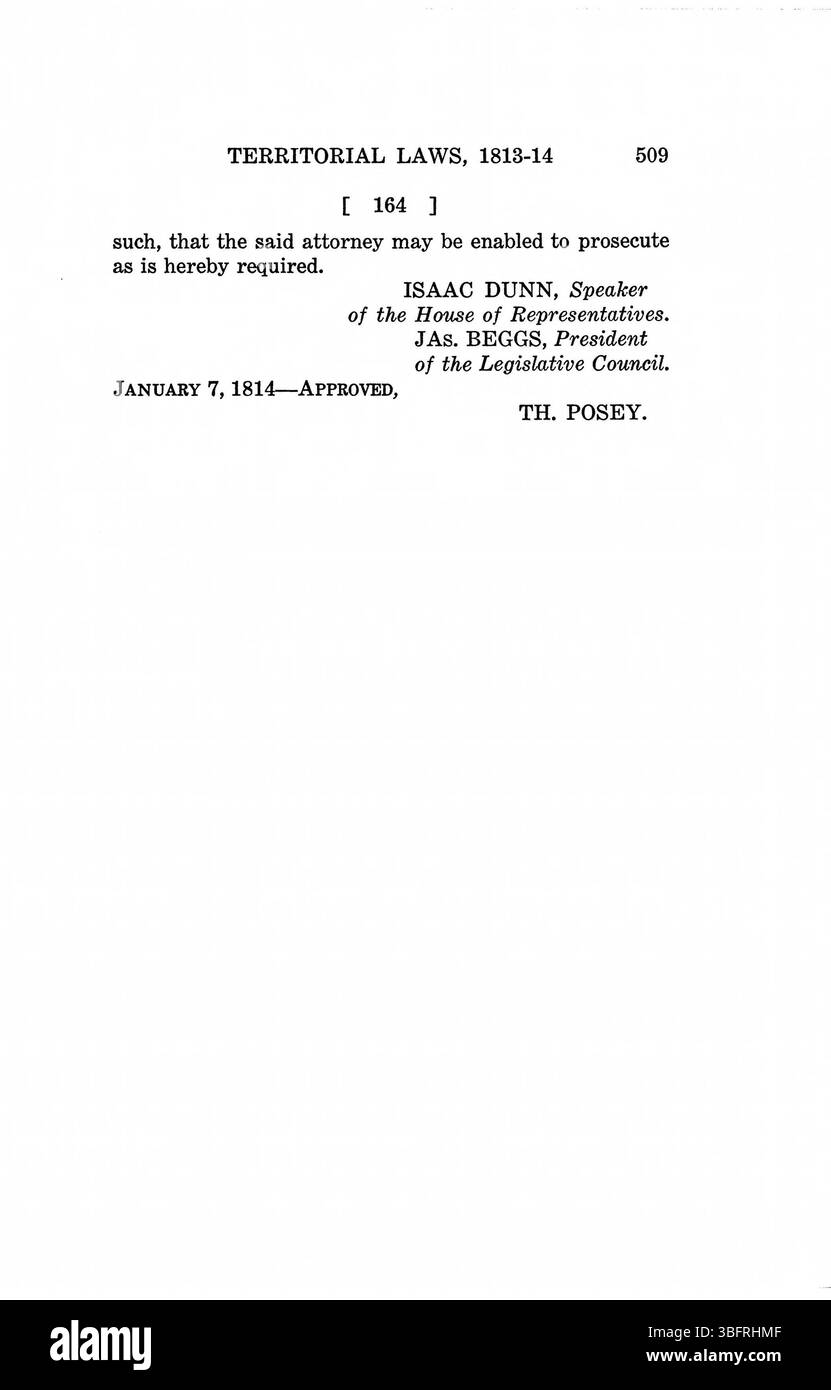 This page from the 1809-1816 Laws of Indiana Territory covers a variety ...