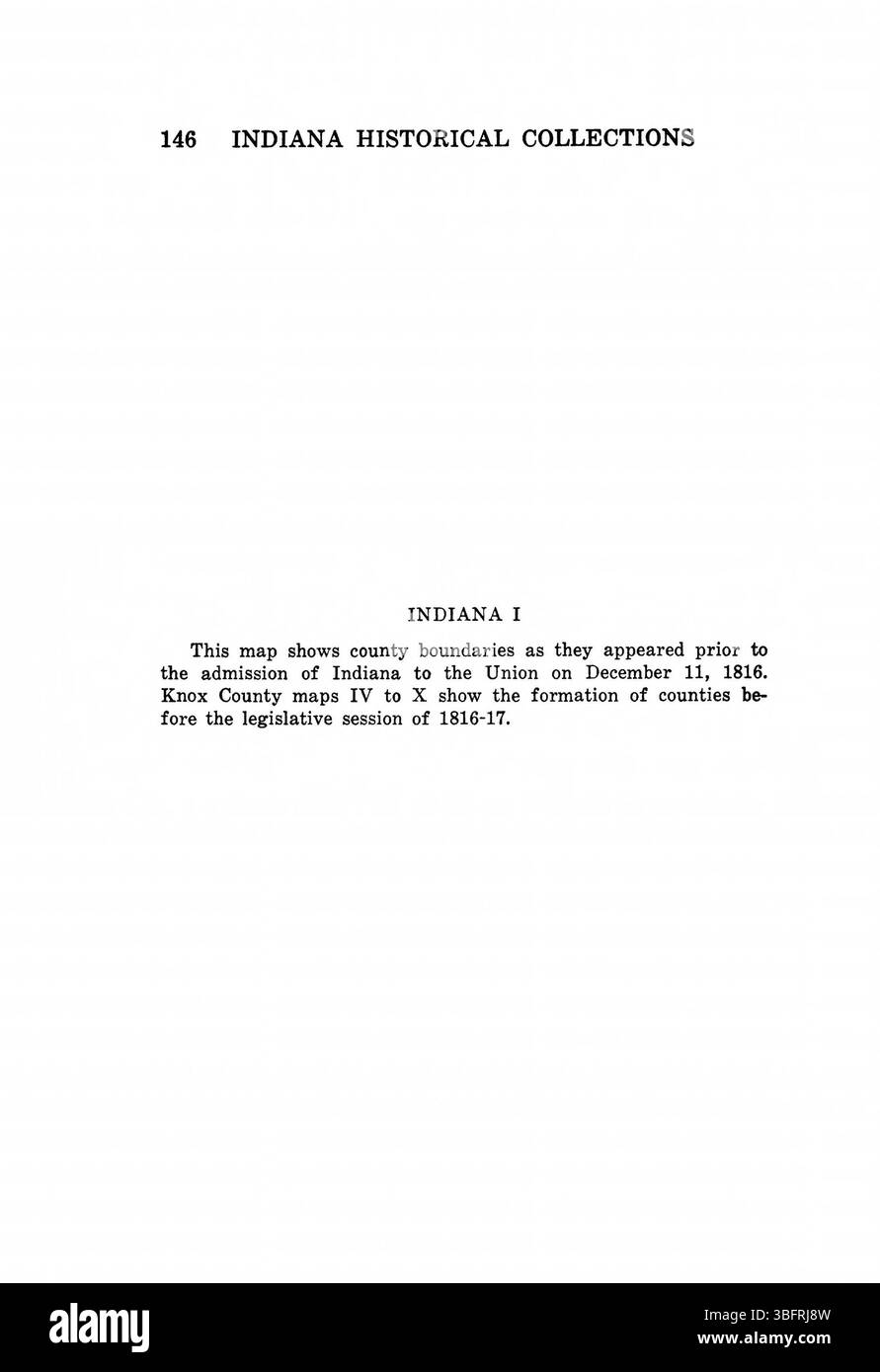 This page from *Indiana Boundaries* (1967), reprinted by the Indiana ...