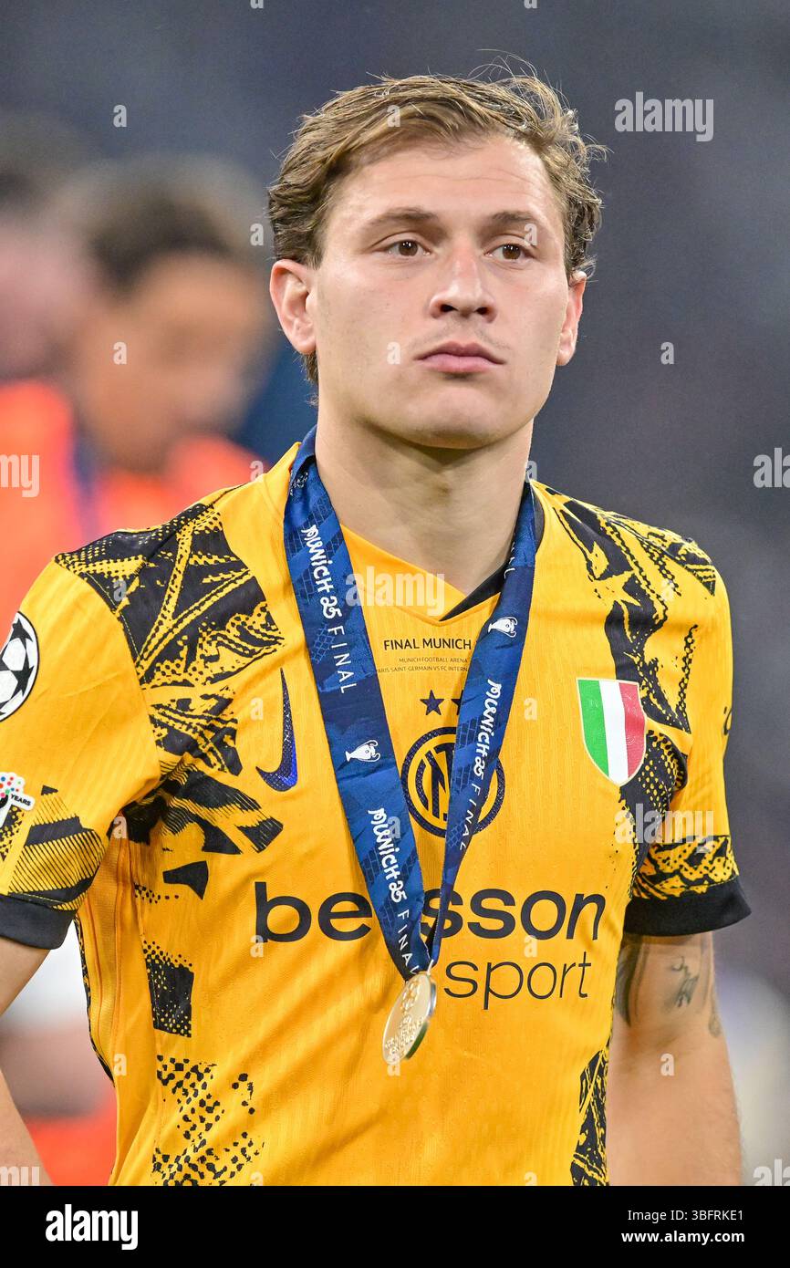 Monaco Di Baviera, Germany. 31st May, 2025. Nicolò Barella of Inter ...