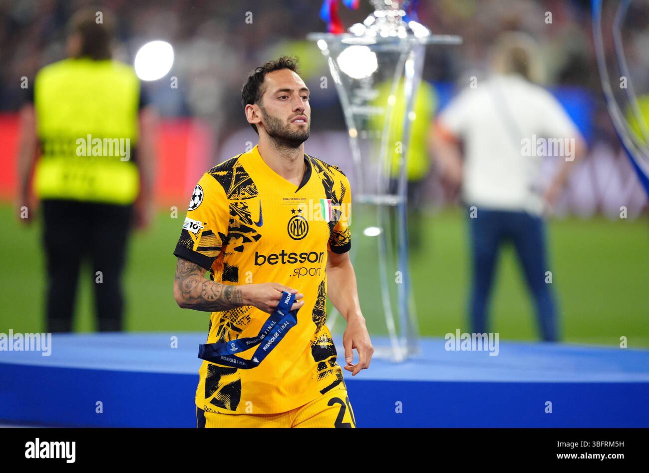 Inter Milan's Hakan Calhanoglu following the UEFA Champions League ...