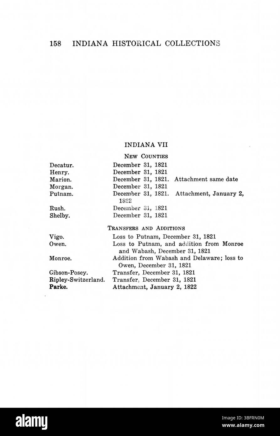 Indiana Boundaries, reprinted in 1967 by the Indiana Historical Bureau ...