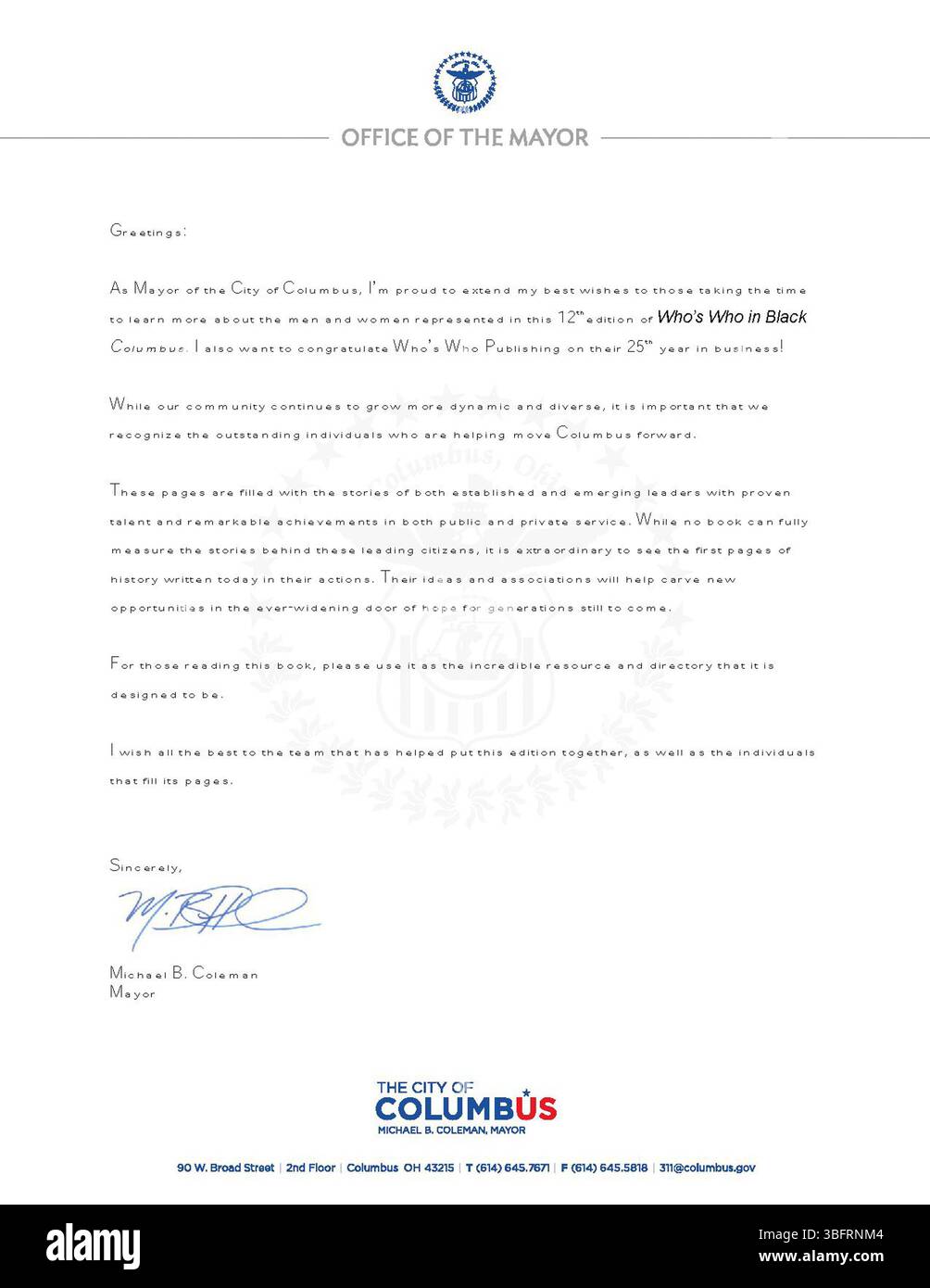 Mayoral communication Cut Out Stock Images & Pictures - Alamy