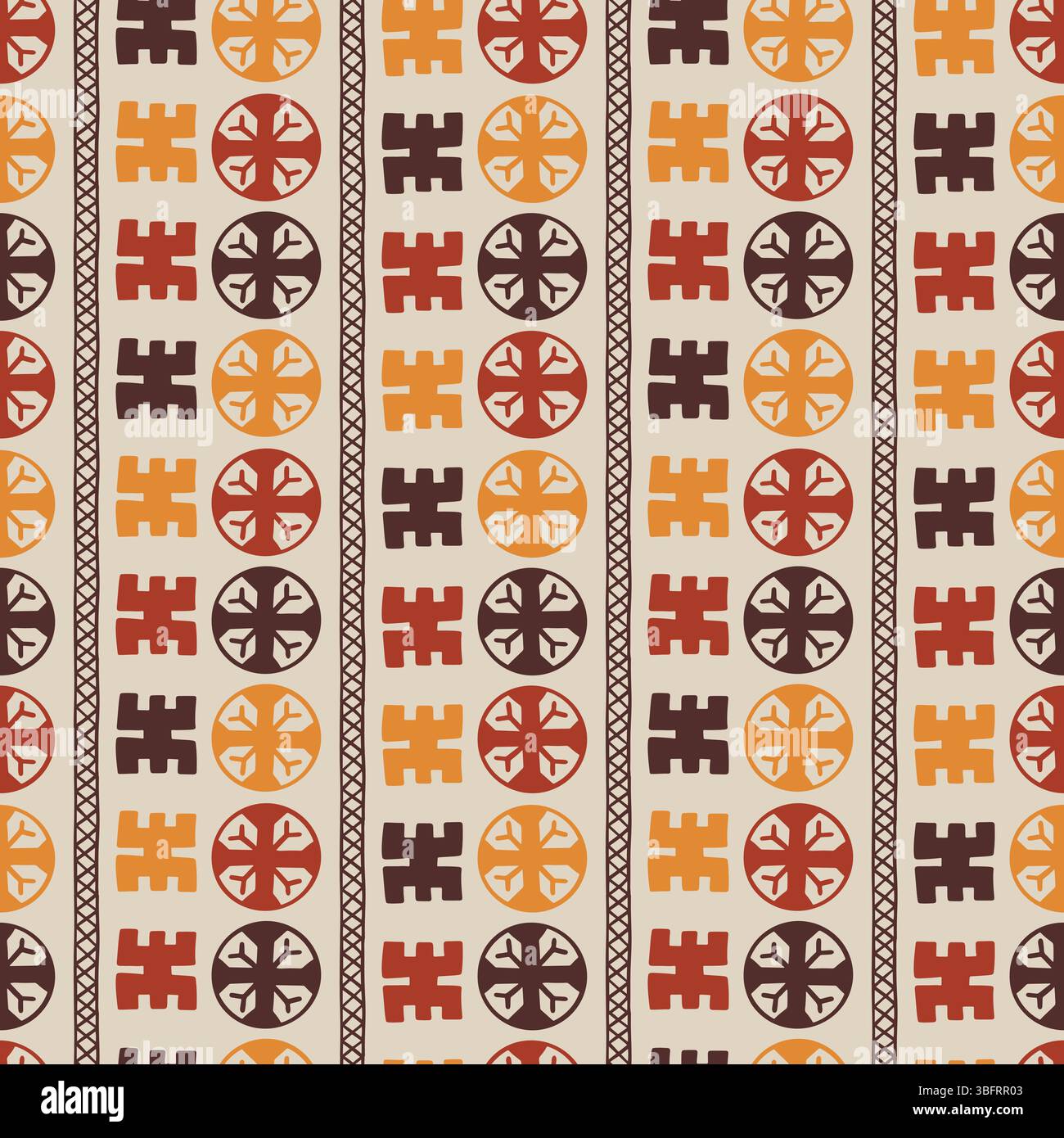 Polynesian Hawaiian Tapa Ethnic Seamless Pattern Stock Vector Image ...