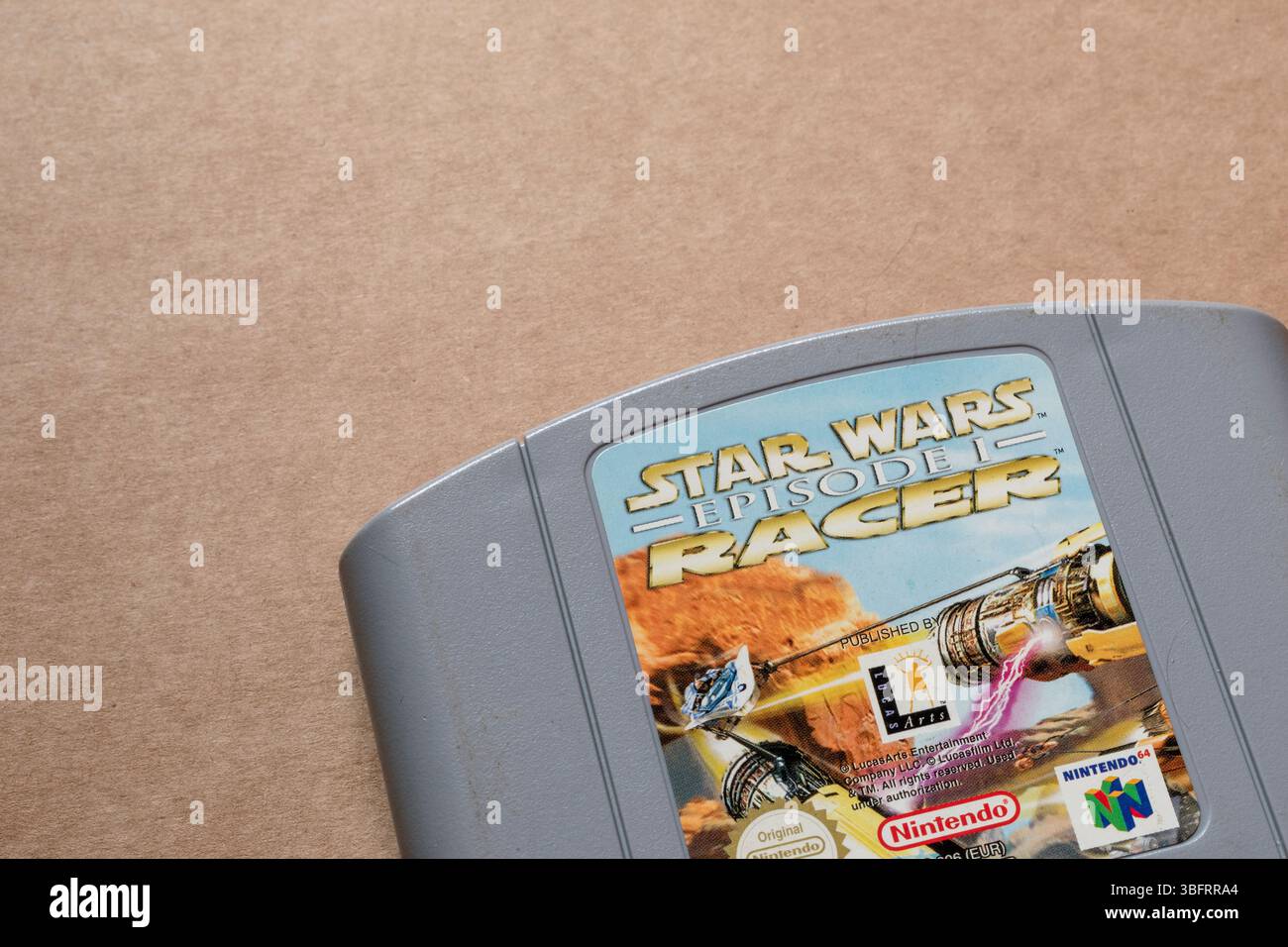 Close-up of Star Wars - Episode 1 - Racer video game Nintendo 64 ...