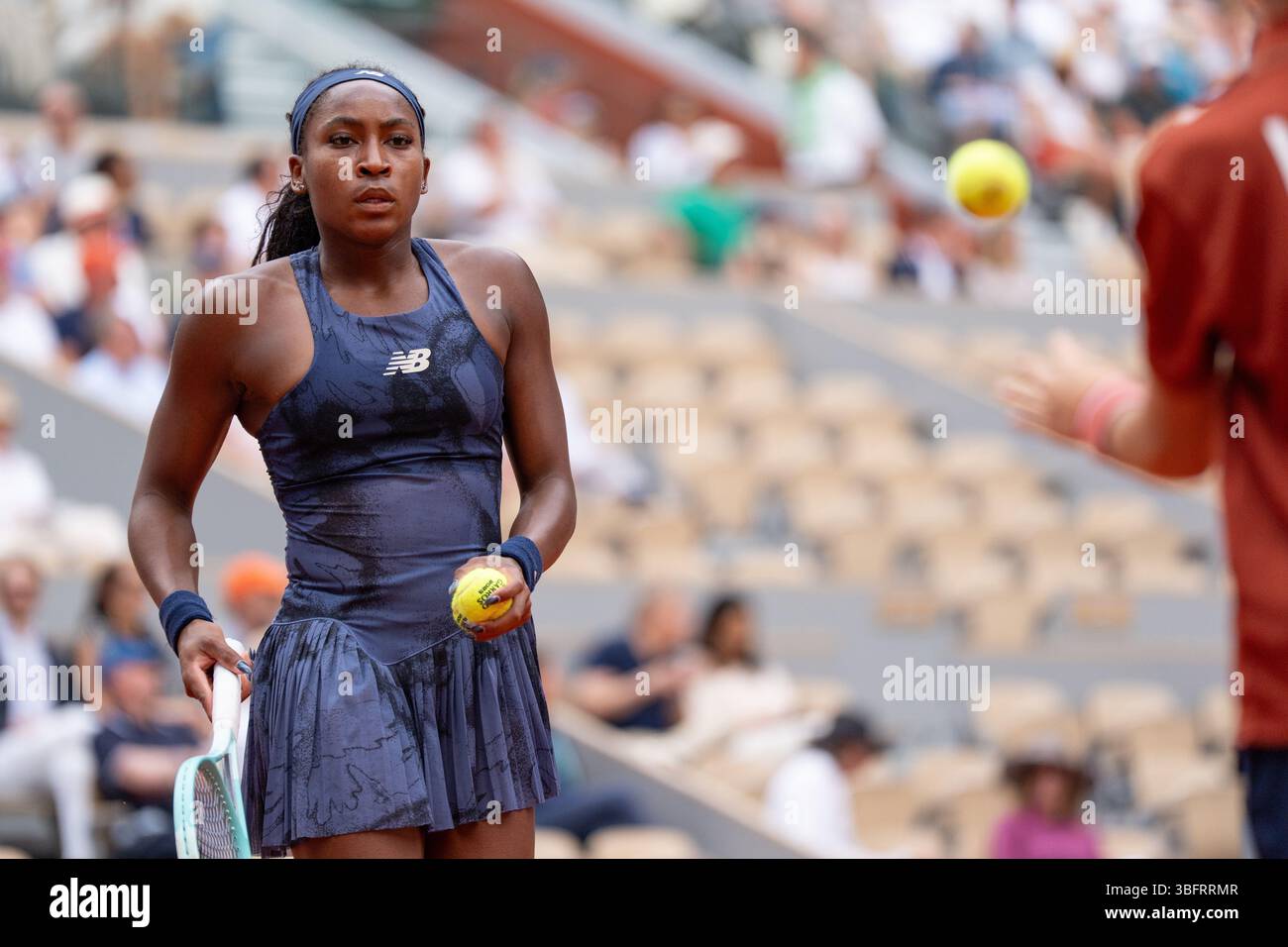 PARIS, FRANCE - JUNE 2: Coco Gauff of The USA during the French Open at ...
