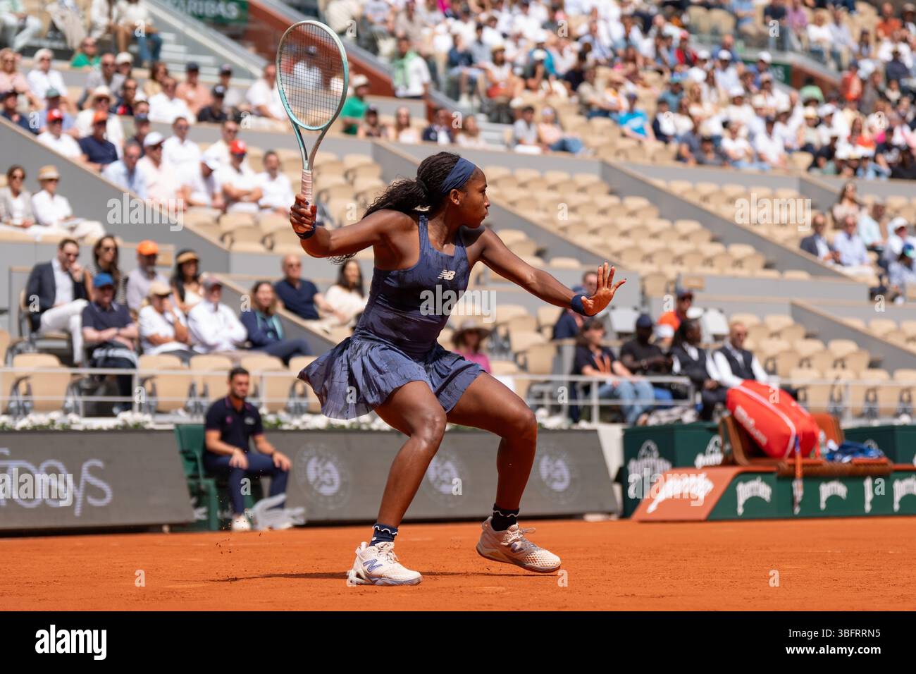 PARIS, FRANCE - JUNE 2: Coco Gauff of The USA during the French Open at ...