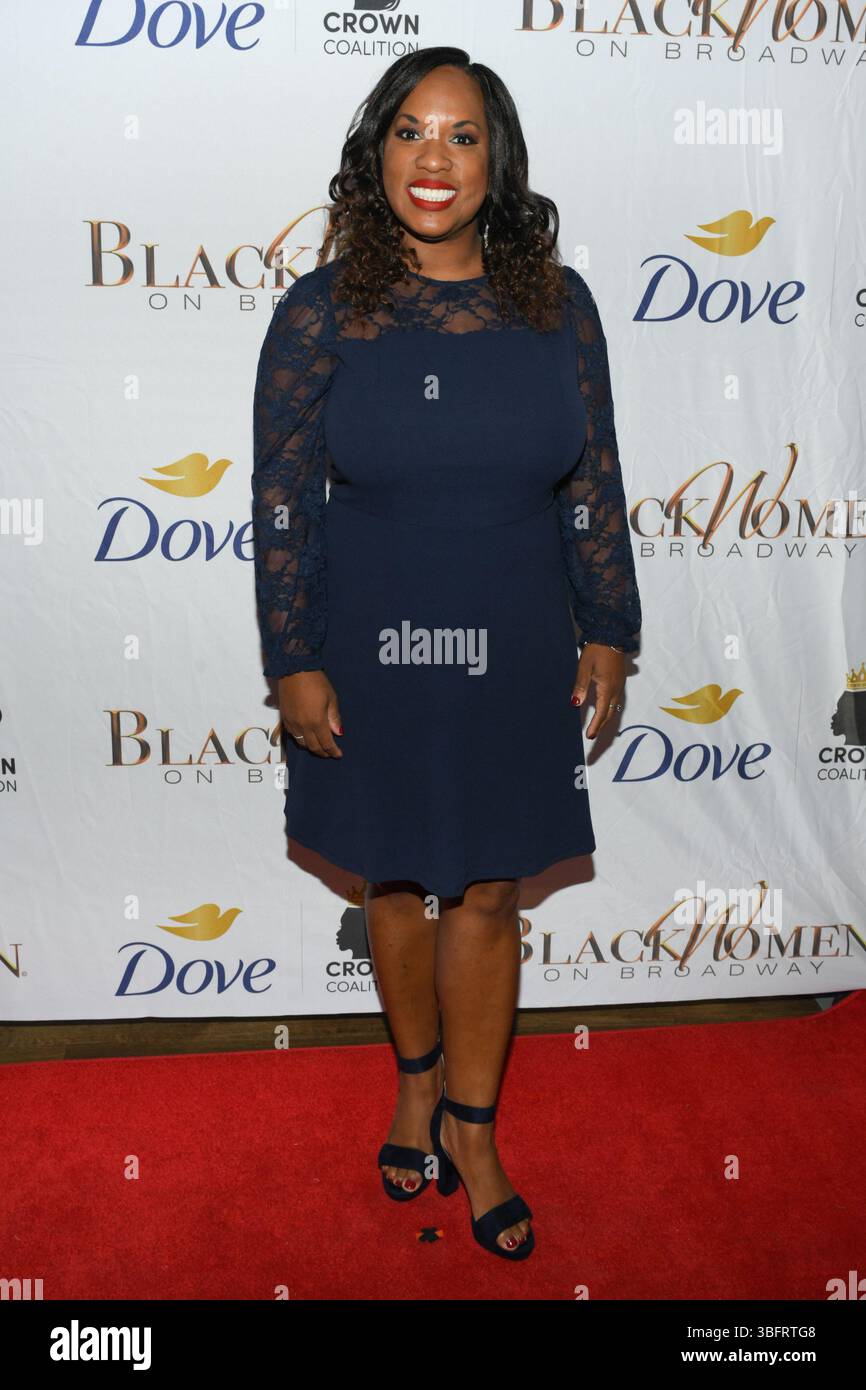 Allison Blackwell attends The Fourth Annual Black Women on Broadway Awards in New York, NY on ...