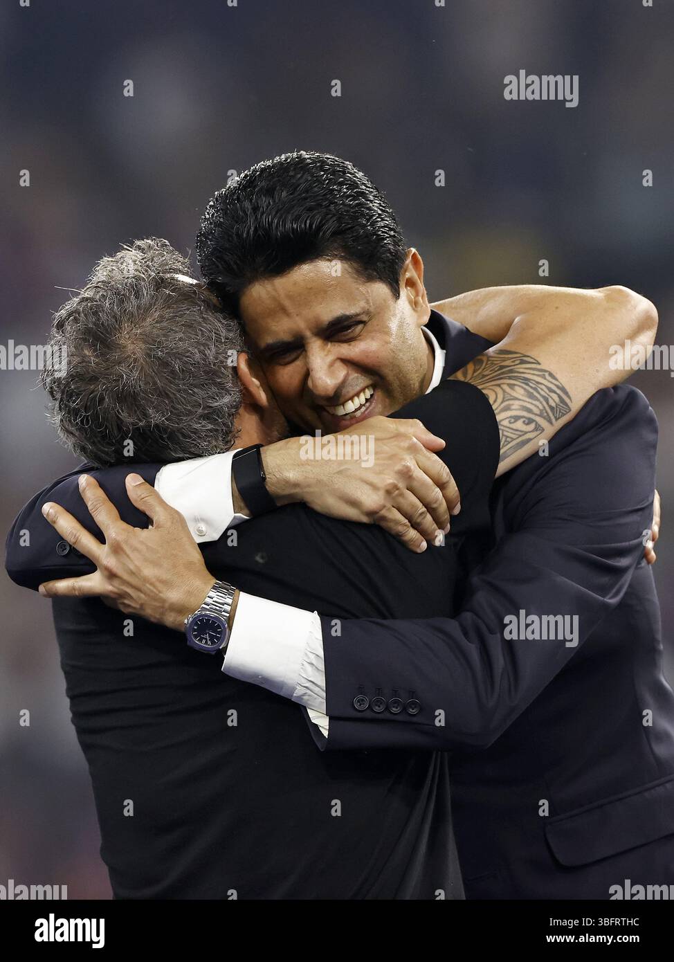 MUNCHEN - (l-r) Paris Saint-Germain coach Luis Enrique, Paris Saint ...