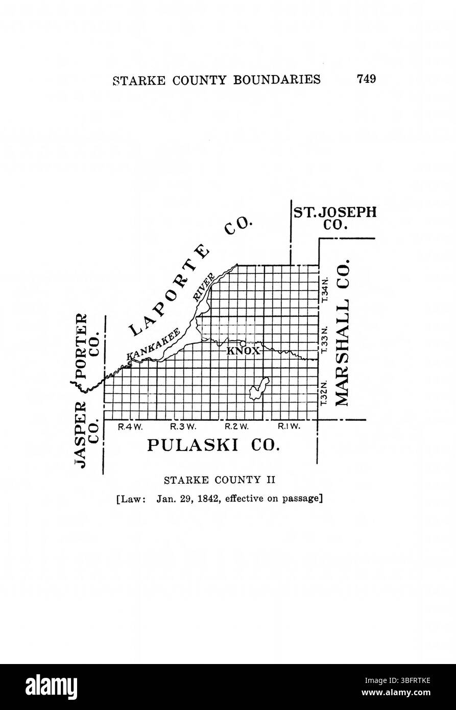 Page 765 of the book 'Indiana Boundaries' (1967) presents annotated ...