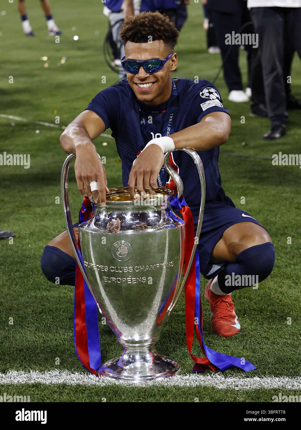 MUNCHEN - Desire Doue of Paris Saint-Germain with the UEFA Champions ...