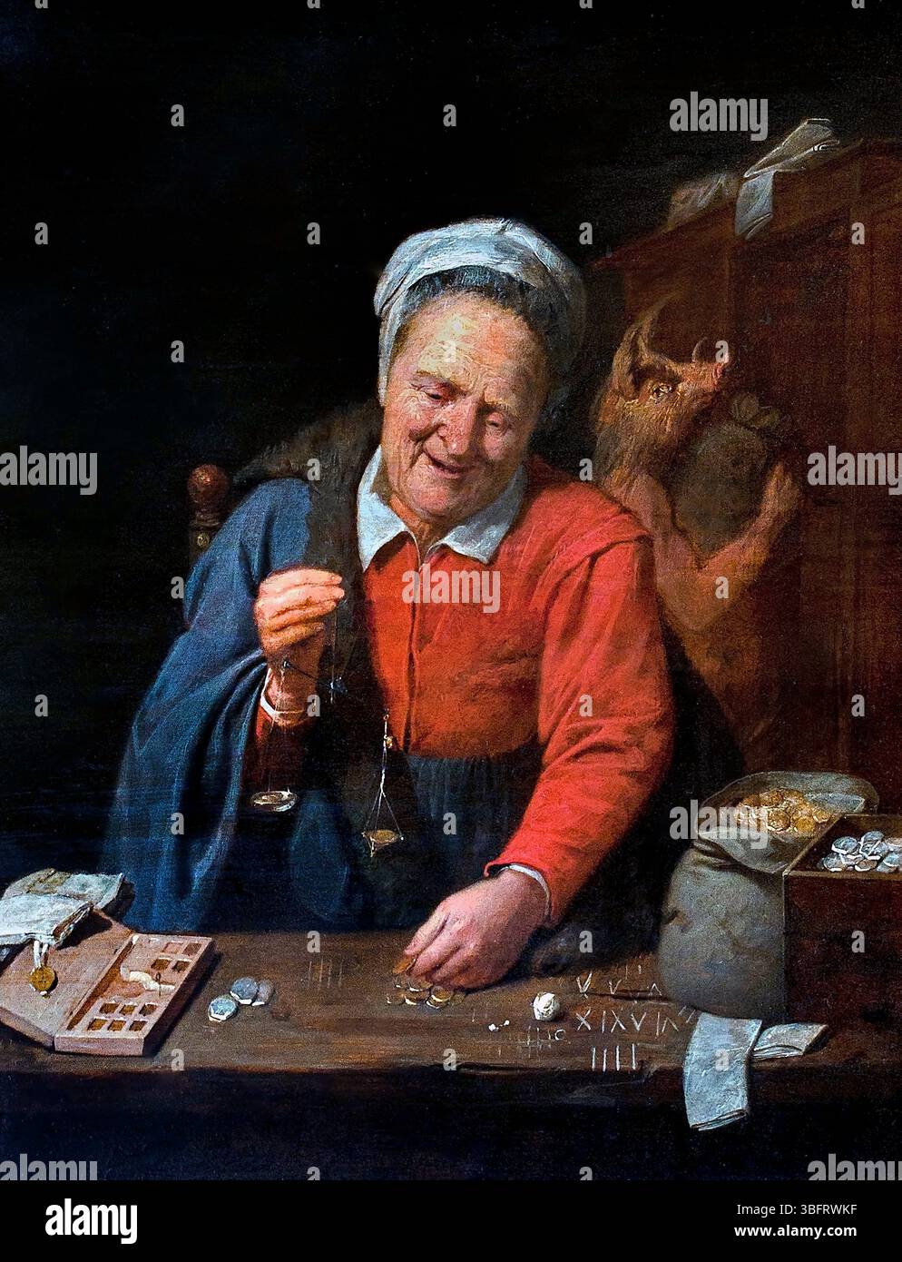 Gold weigher female hi-res stock photography and images - Alamy
