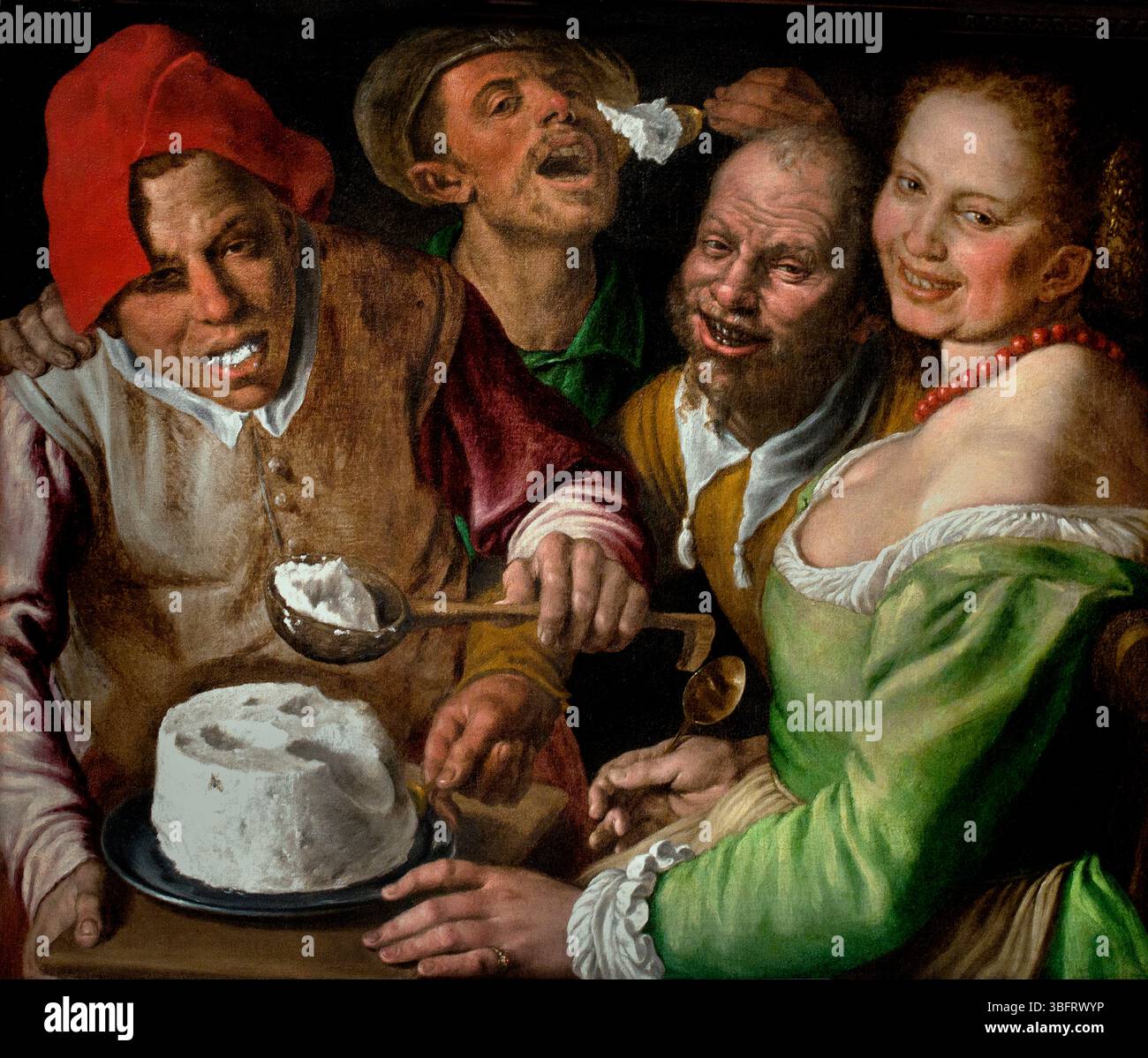 The Ricotta Eater 1580 by Vincenzo Campi ,1536-1591 Italy Italian Paris ...