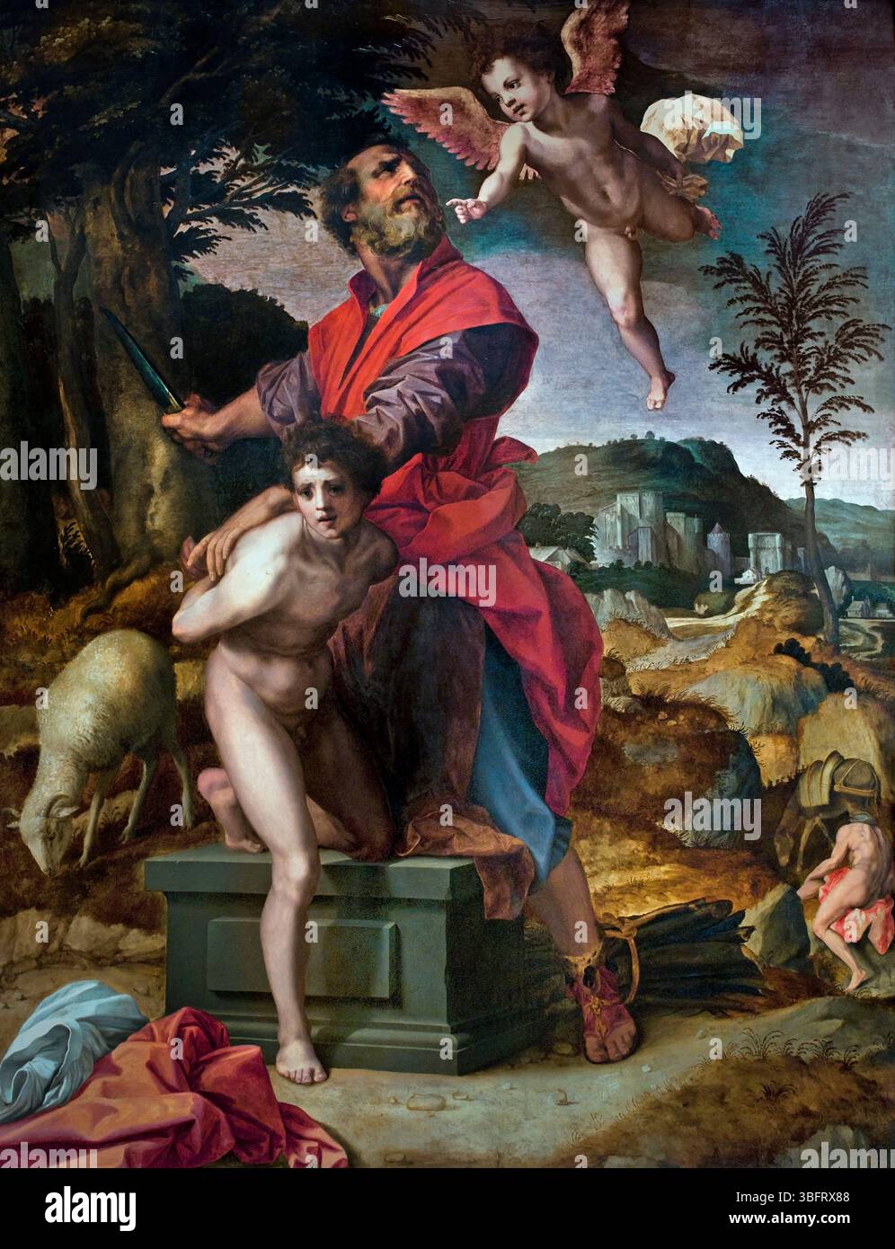 Abrahams Sacrifice of Isaac by Andrea del Sarto ( Andrea d'Agnolo di ...