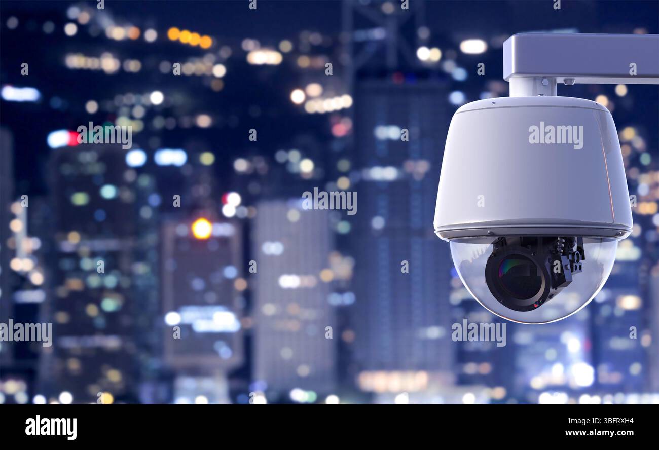 3d rendering security camera or cctv camera for public safety Stock ...