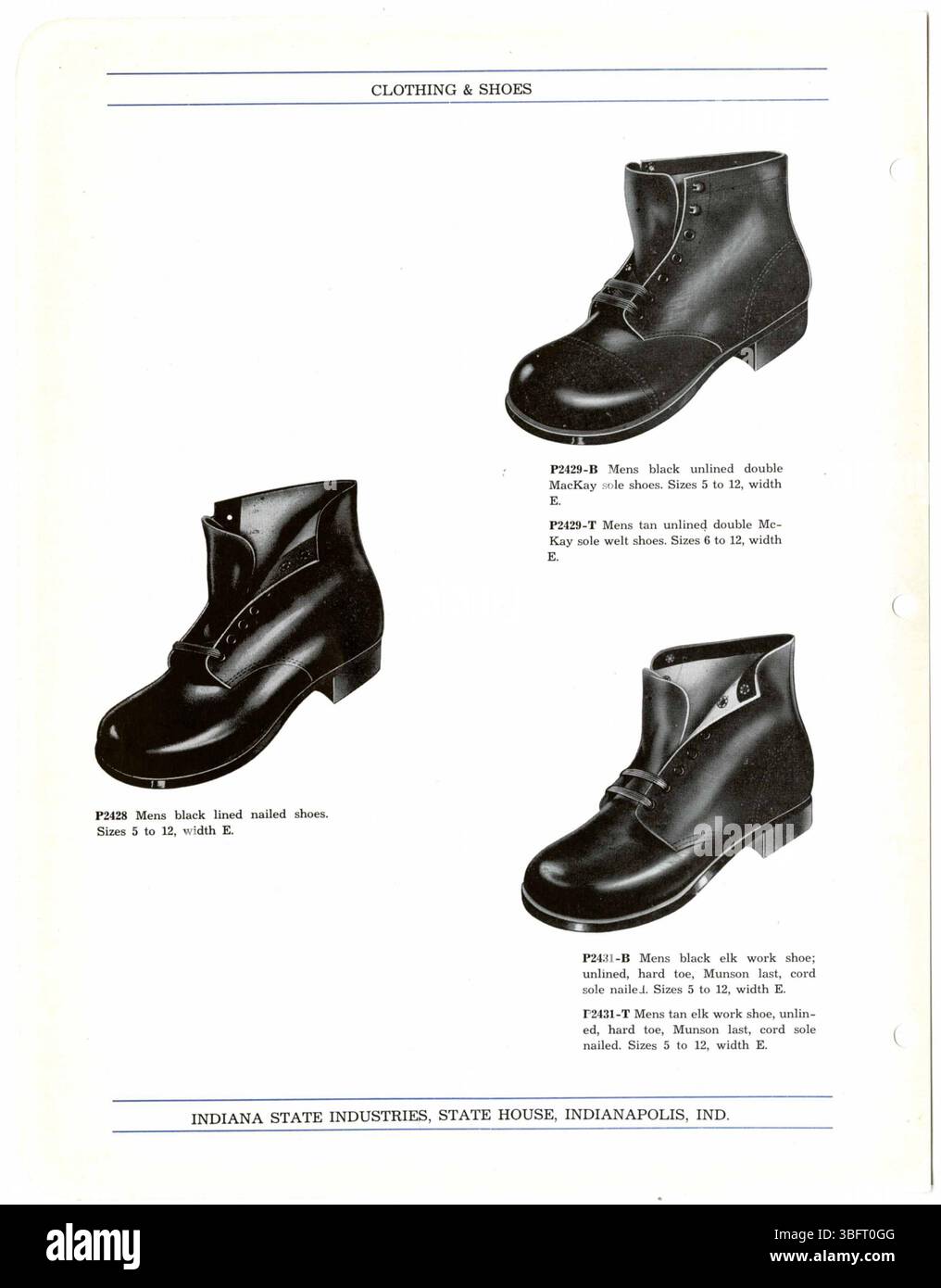 Page 28 from the 1937 Indiana Reformatory catalog illustrates various ...